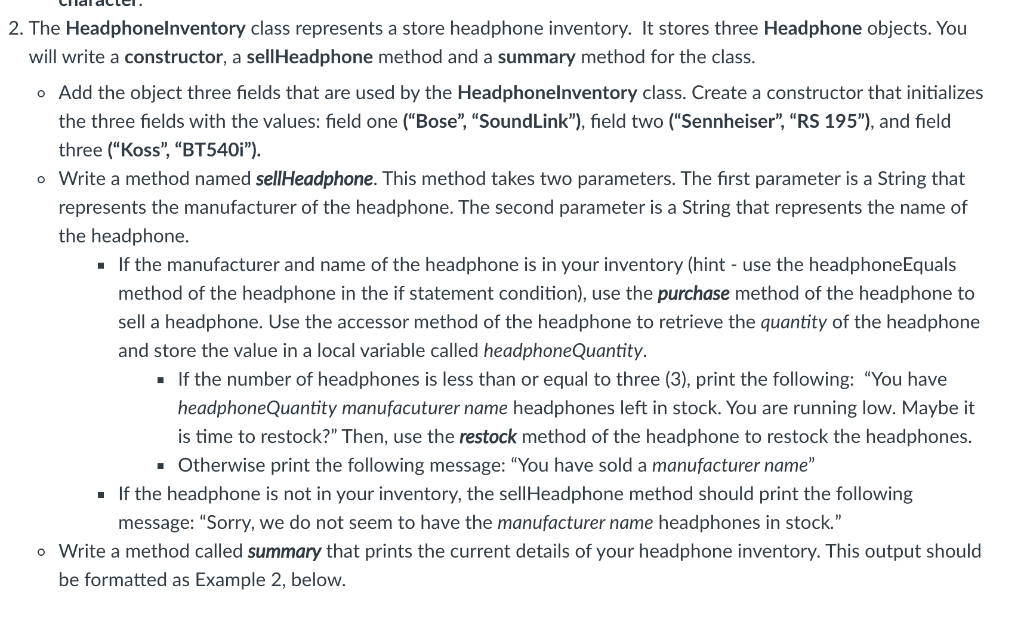 Solved Directions: Create a Bluej project called Exam1 that | Chegg.com