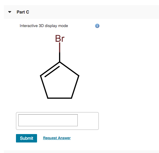 Solved Part B Interactive 3D display mode -СHз Hас CH3 CH3 | Chegg.com