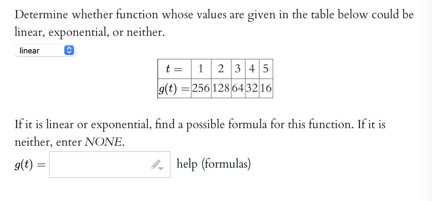 Solved Determine Whether Function Whose Values Are Given In
