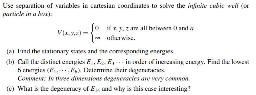 Solved Use separation of variables in cartesian coordinates | Chegg.com