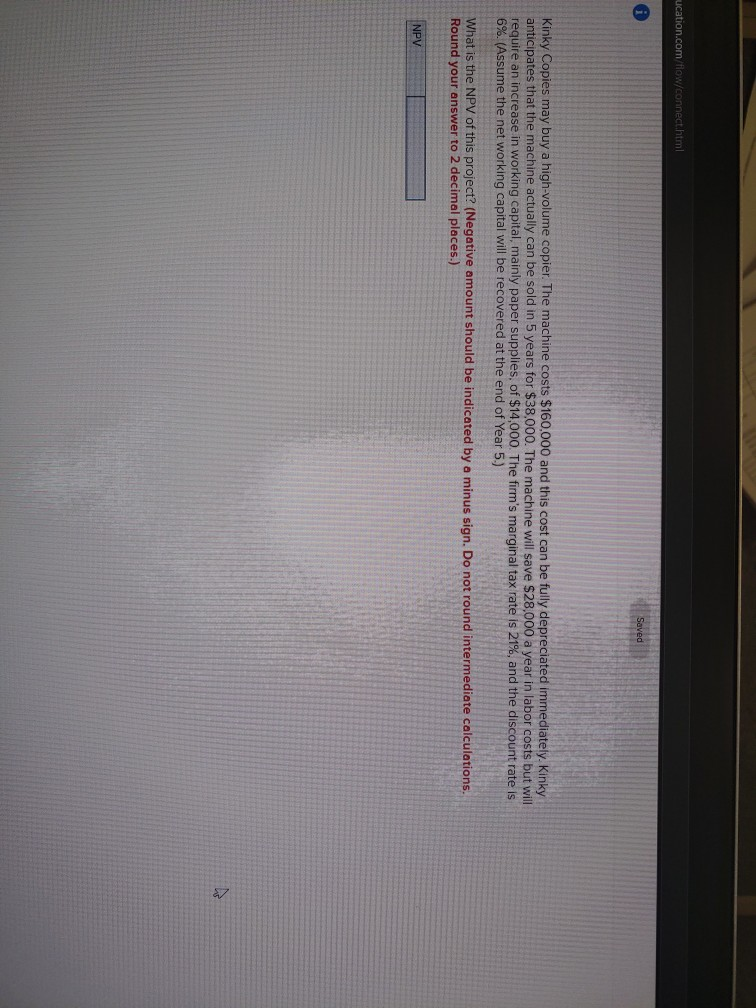 Solved ucation.com/flow/connect.html Saved Kinky Copies may | Chegg.com