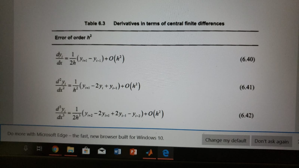 Solved 3 Use Finite Difference Formulas 614618 627