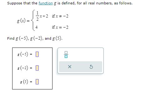Solved Suppose that the function g ﻿is defined, for all real | Chegg.com