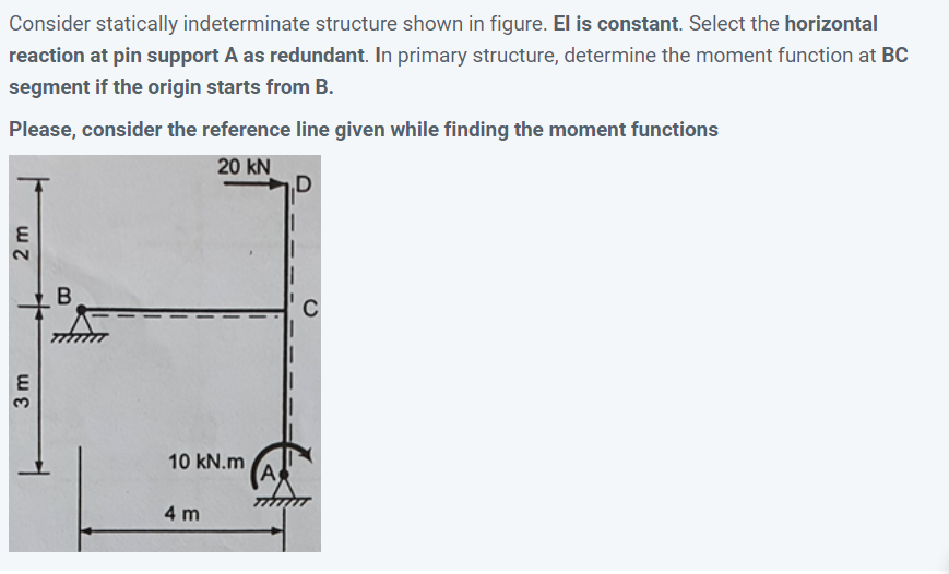 Solved Consider statically indeterminate structure shown in | Chegg.com