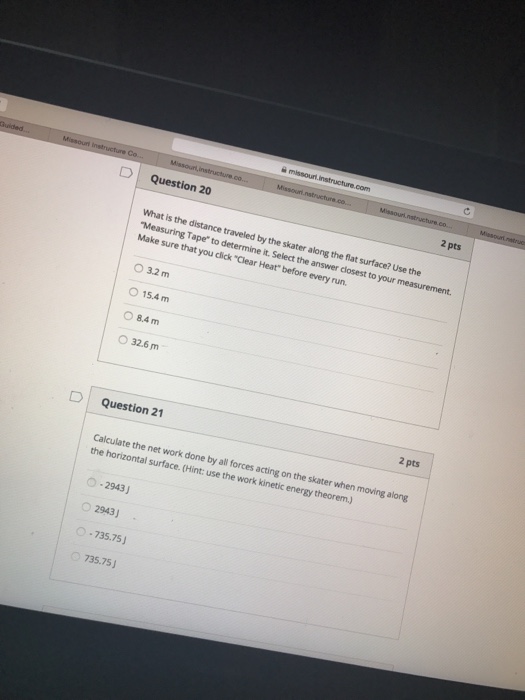 Solved missouri ouri Instructure Missouri,instructure.co.. | Chegg.com