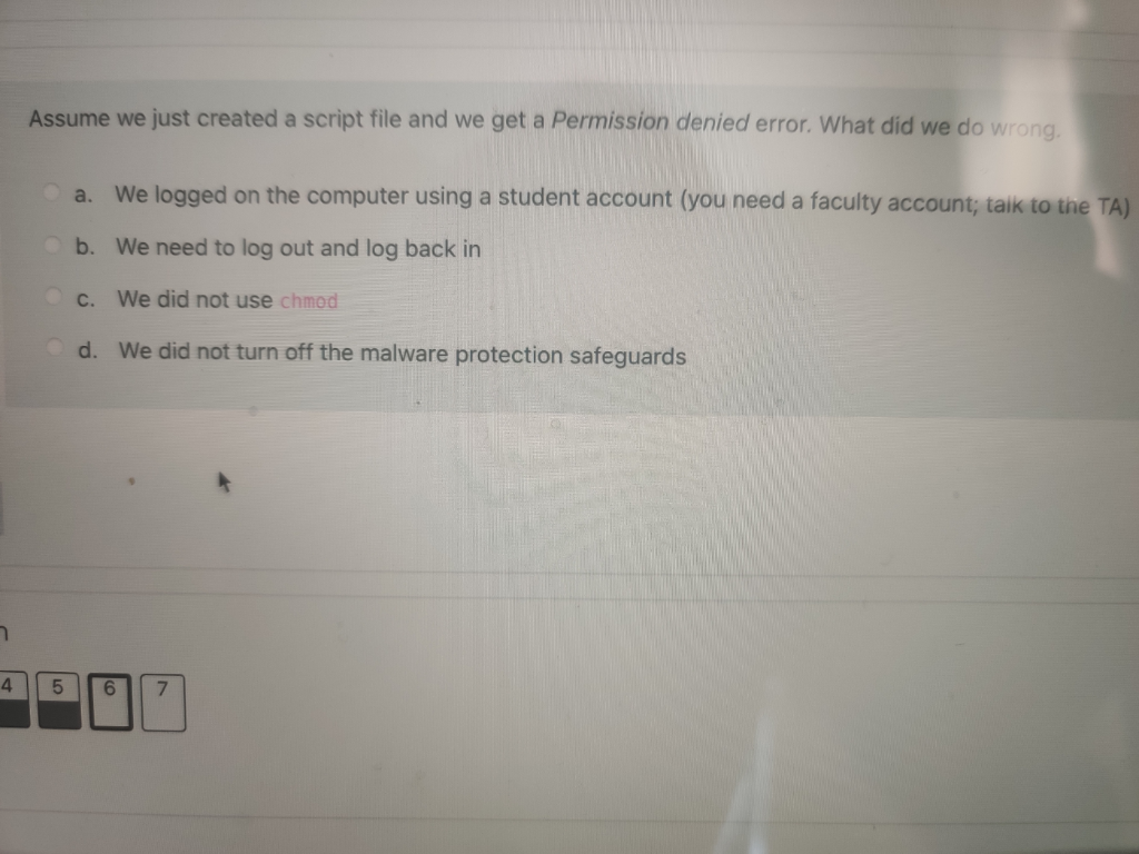 Solved Assume we just created a script file and we get a | Chegg.com