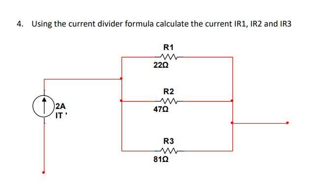 Solved 1. Calculate the indicated unknown currents IR2, IR3 | Chegg.com