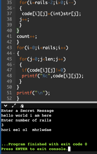 Solved Enter a Secret Message hello world i am here Enter | Chegg.com