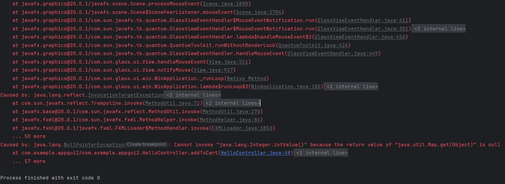 Solved Using Scenebuilder JFX and IntelliJ I am trying to | Chegg.com