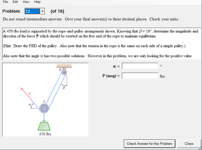 Solved File Edit View Help Problem: 12 (of 18) Do not round | Chegg.com