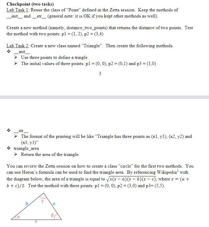 Solved Checkpoint (two tasks) Lab Task 1: Reuse the class of | Chegg.com