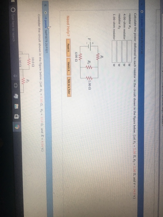 Solved consider the combination of resistors shown in the | Chegg.com
