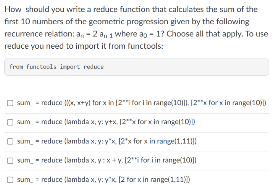 Solved How should you write a reduce function that | Chegg.com