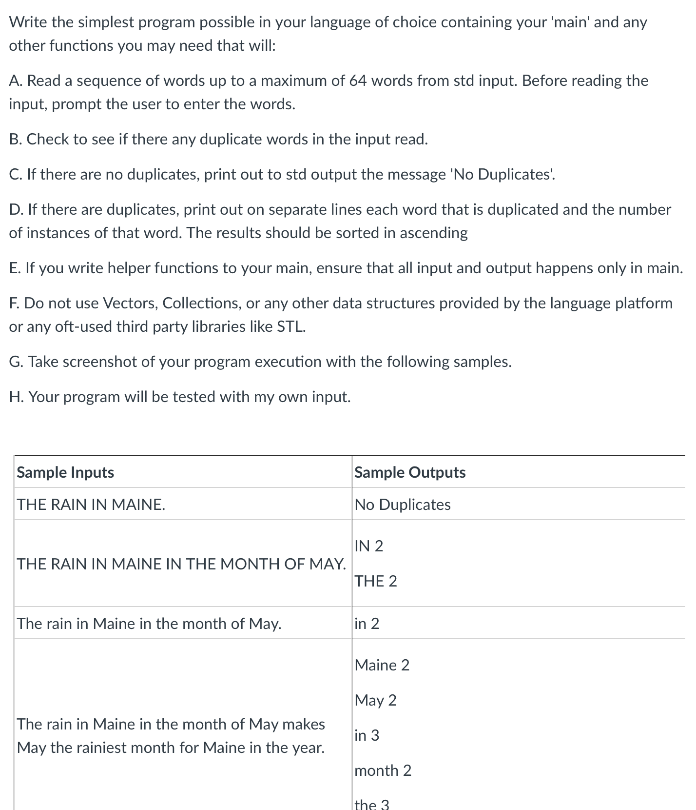 Solved Write the simplest program possible in your language | Chegg.com