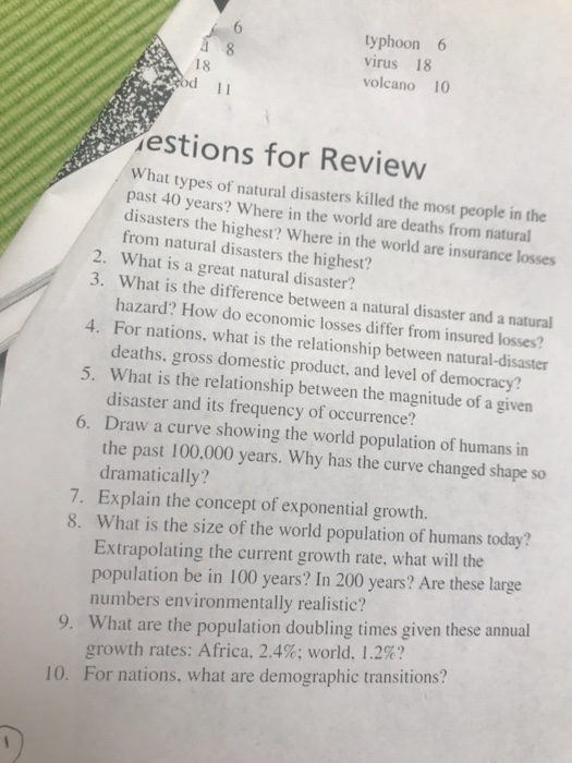 Solved typhoon 6 virus 18 volcano 10 18 estions for Review | Chegg.com