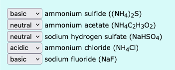 Solved ammonium sulfide ((NH4)2(S))neutralammonium acetate | Chegg.com