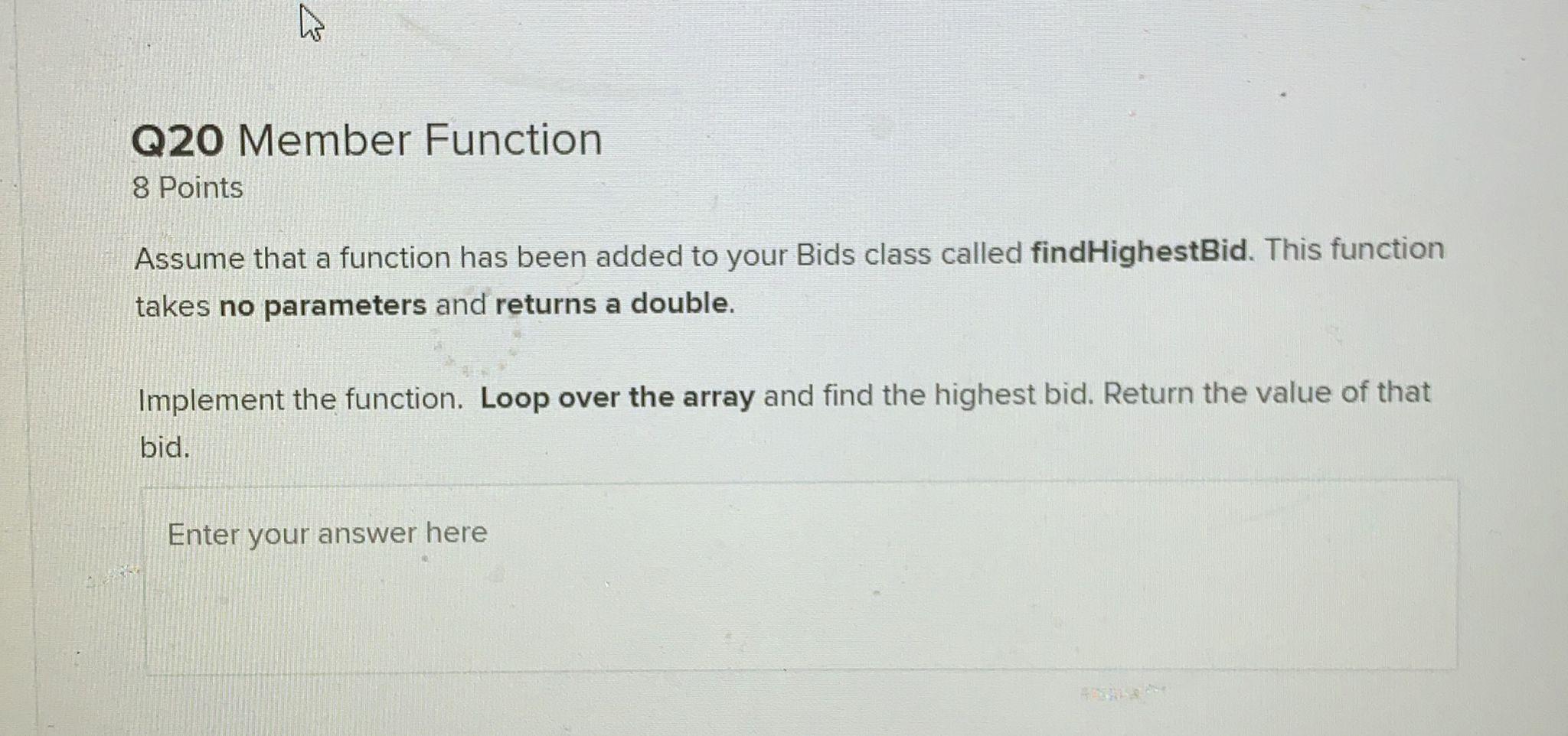 Solved Q15 Declaring Class 12 Points Declare a class called | Chegg.com