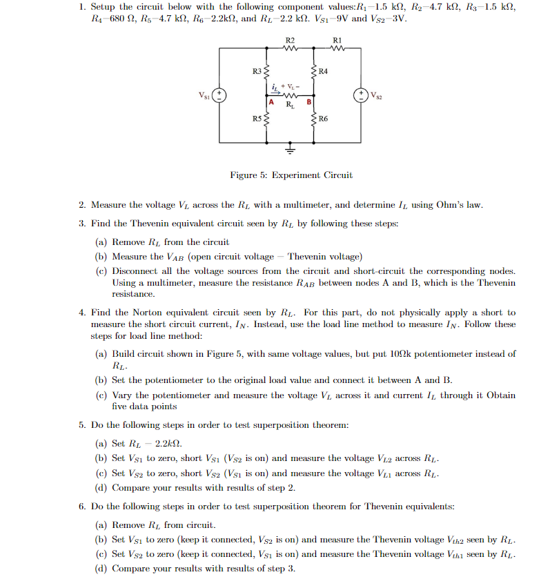 Solved 2. For the circuit shown in Figure 4, R1 -1.5 k2, R2 | Chegg.com