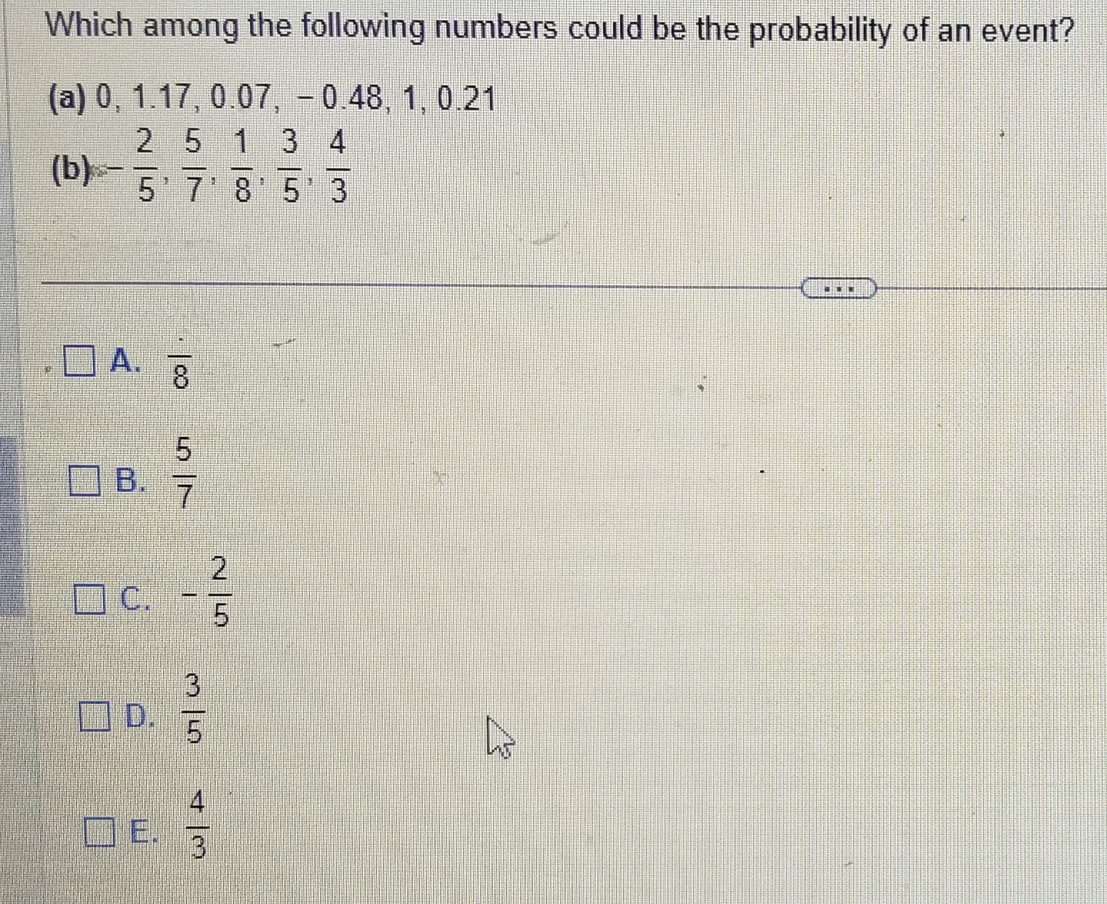Solved Which among the following numbers could be the | Chegg.com
