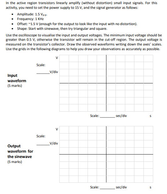 Solved Figure 10. Circuit to test an NPN, BJT transistor. In | Chegg.com