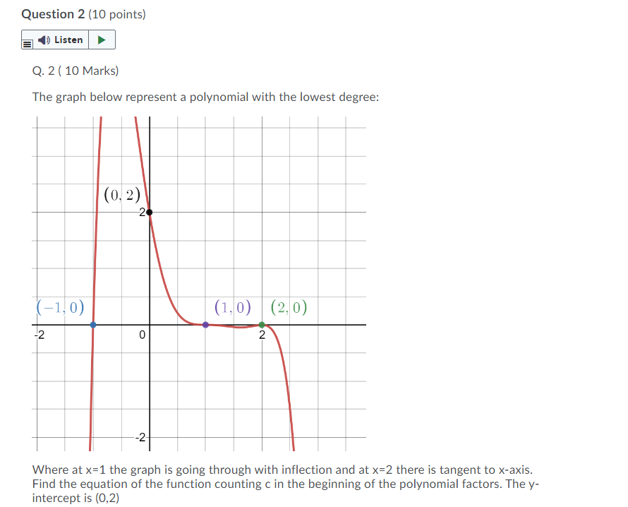 Solved Question 2 (10 points) Listen Q.2 ( 10 Marks) The | Chegg.com Solved Question 2 (10 points) Listen Q.2 ( 10 Marks) The | Chegg.com