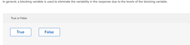 Solved In general, a blocking variable is used to eliminate | Chegg.com