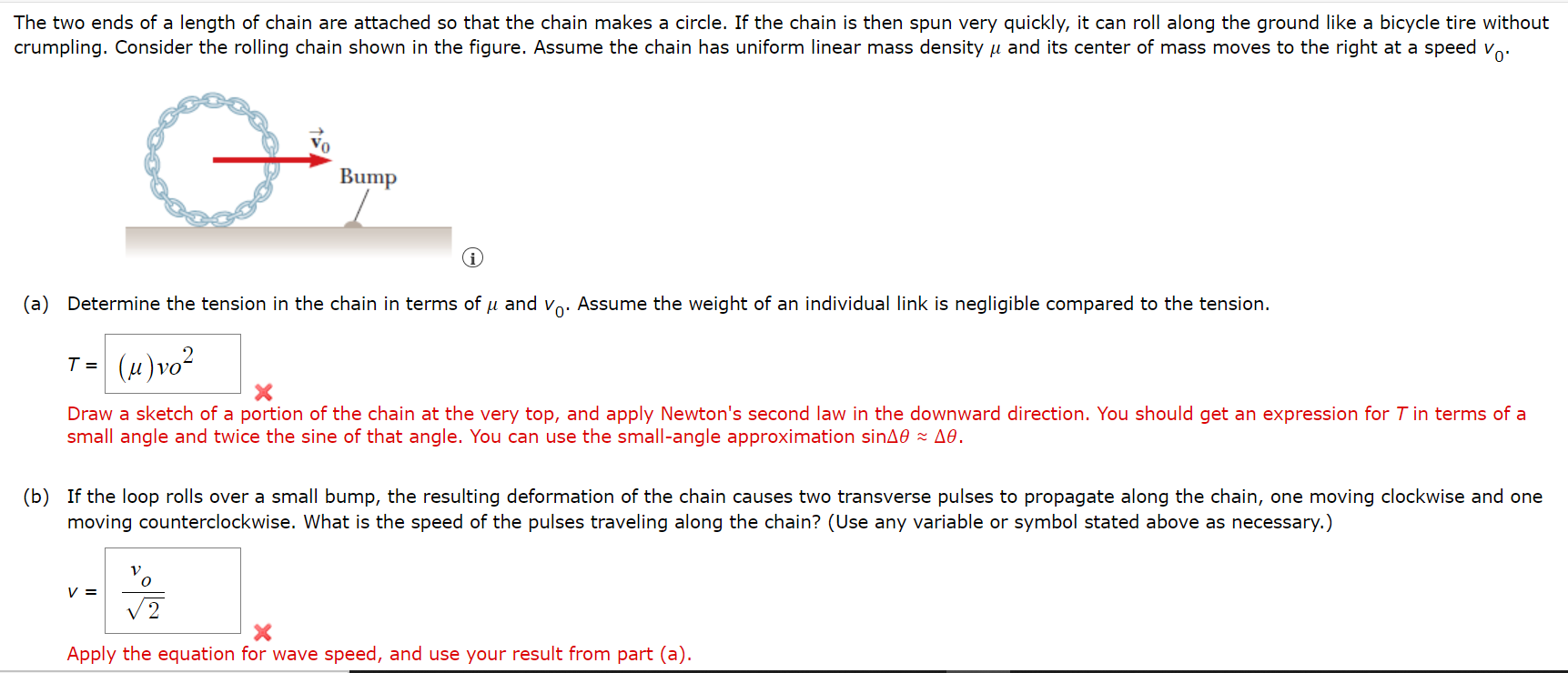 Solved The two ends of a length of chain are attached so | Chegg.com