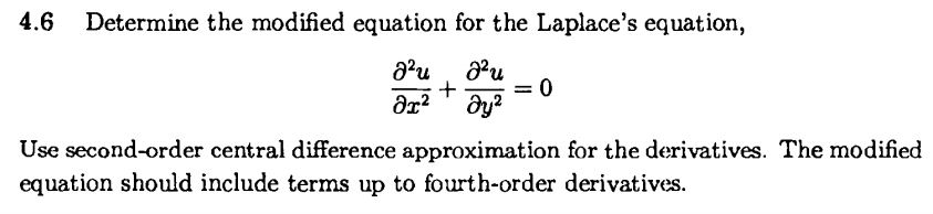 Solved 4 6 ﻿determine The Modified Equation For The