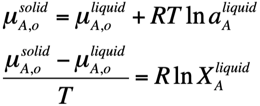 3. Binary Eutectic. Calculate and graph the binary | Chegg.com