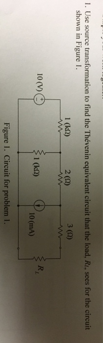 Solved Use source transformation to find the Thevenin | Chegg.com