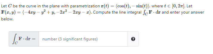Solved Let C be the curve in the plane with parametrization | Chegg.com