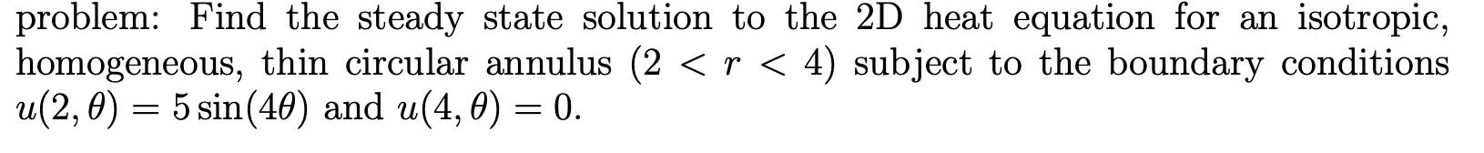 Solved problem: Find the steady state solution to the 2D | Chegg.com