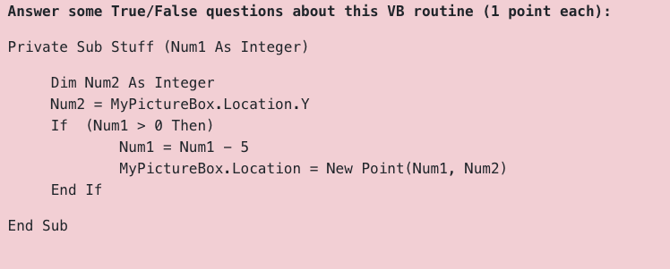 Solved Problem is Based on Microsoft's Visual Basics | Chegg.com