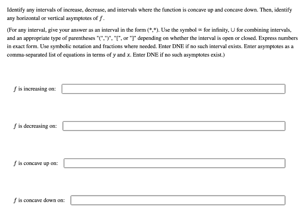Solved Consider The Function F X X−4x−2 Use The Graphing