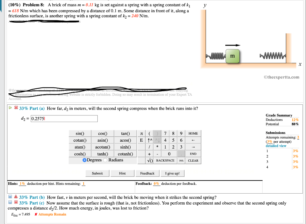 Solved 10 Problem 8 A Brick Of Mass M 0 11 Kg Is Set Chegg solved-10-problem-8-a-brick-of-mass-m-0-11-kg-is-set-chegg