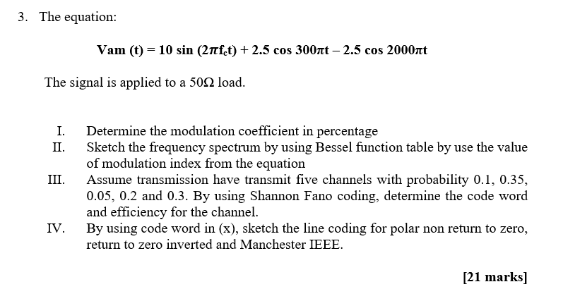 Solved This is a communication theory subject. Please do | Chegg.com