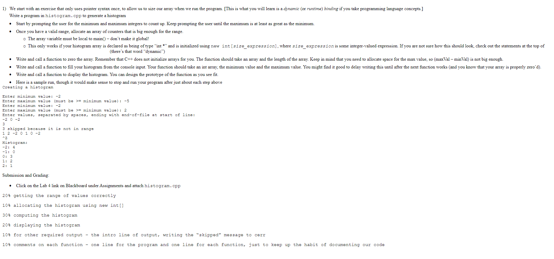 Solved Write a Program in histogram.cpp to Generate a | Chegg.com
