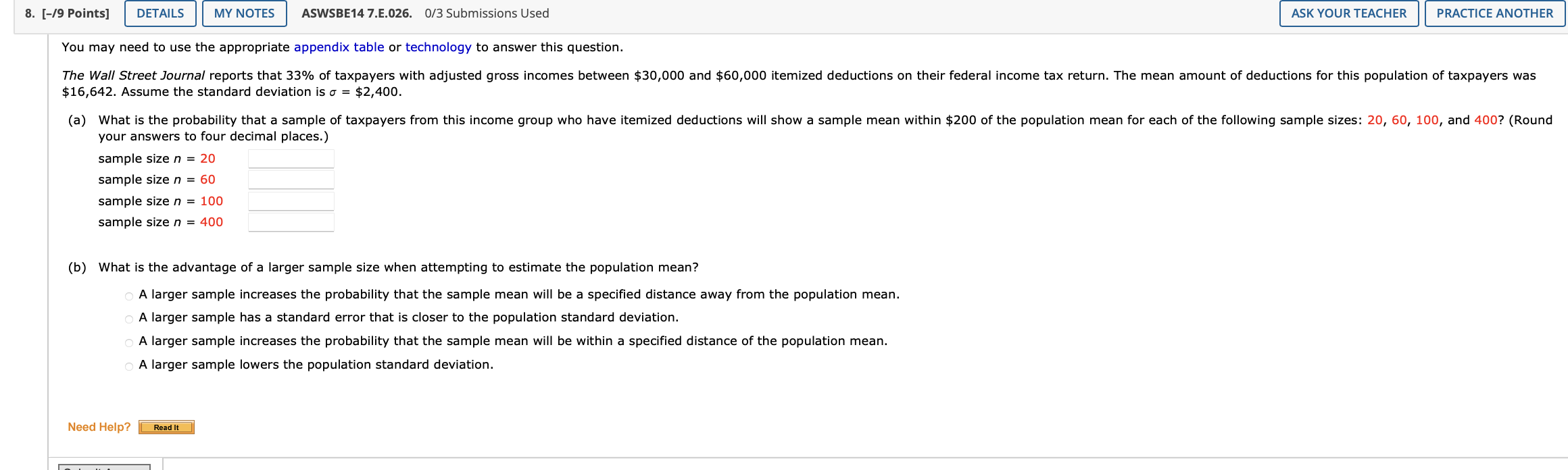 Solved by an EXPERT You may need to use the appropriate appendix table or | Chegg.com
