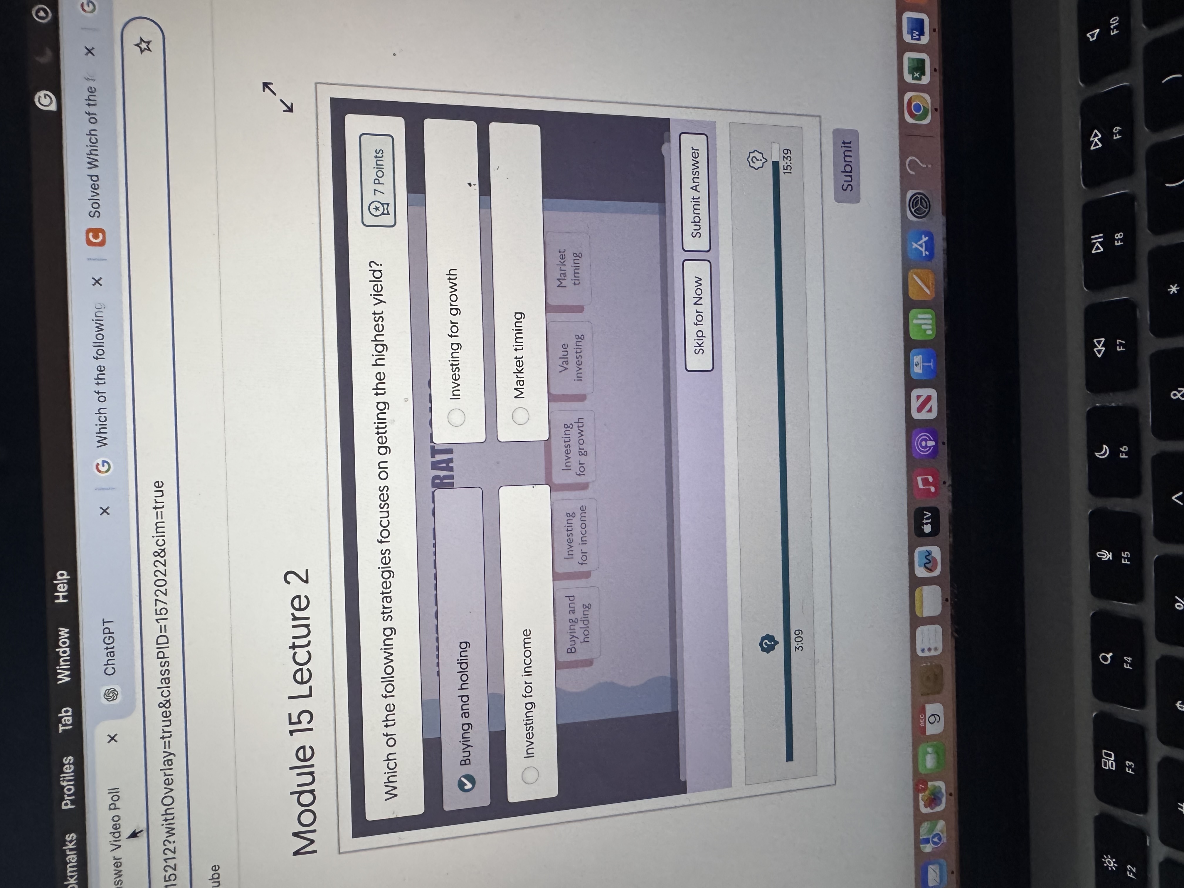 Solved Module 15 ﻿Lecture 2Which of the following strategies | Chegg.com
