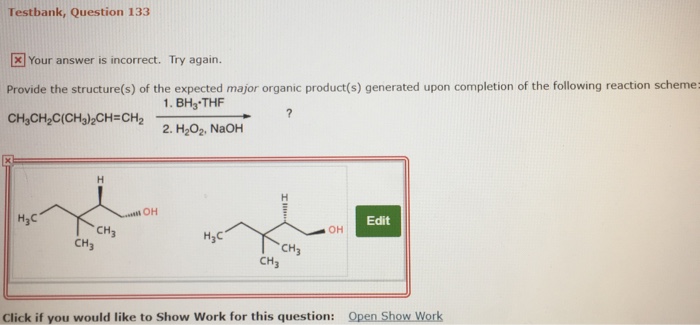 Solved Provide The Structure S Of The Expected Major