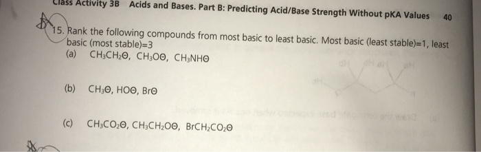 Solved Llass Activity 3B Acids and Bases. Part B: Predicting | Chegg.com