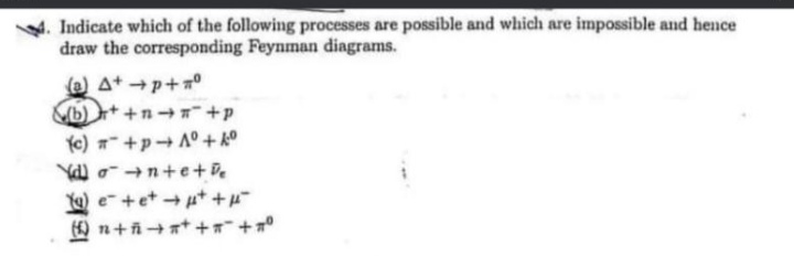 Solved 4. Indicate which of the following processes are | Chegg.com
