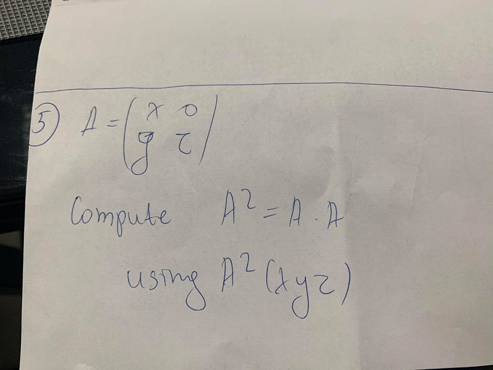 Solved LES TYTYY 1999 66666667 566666 5 A-(70) Compute A2= | Chegg.com