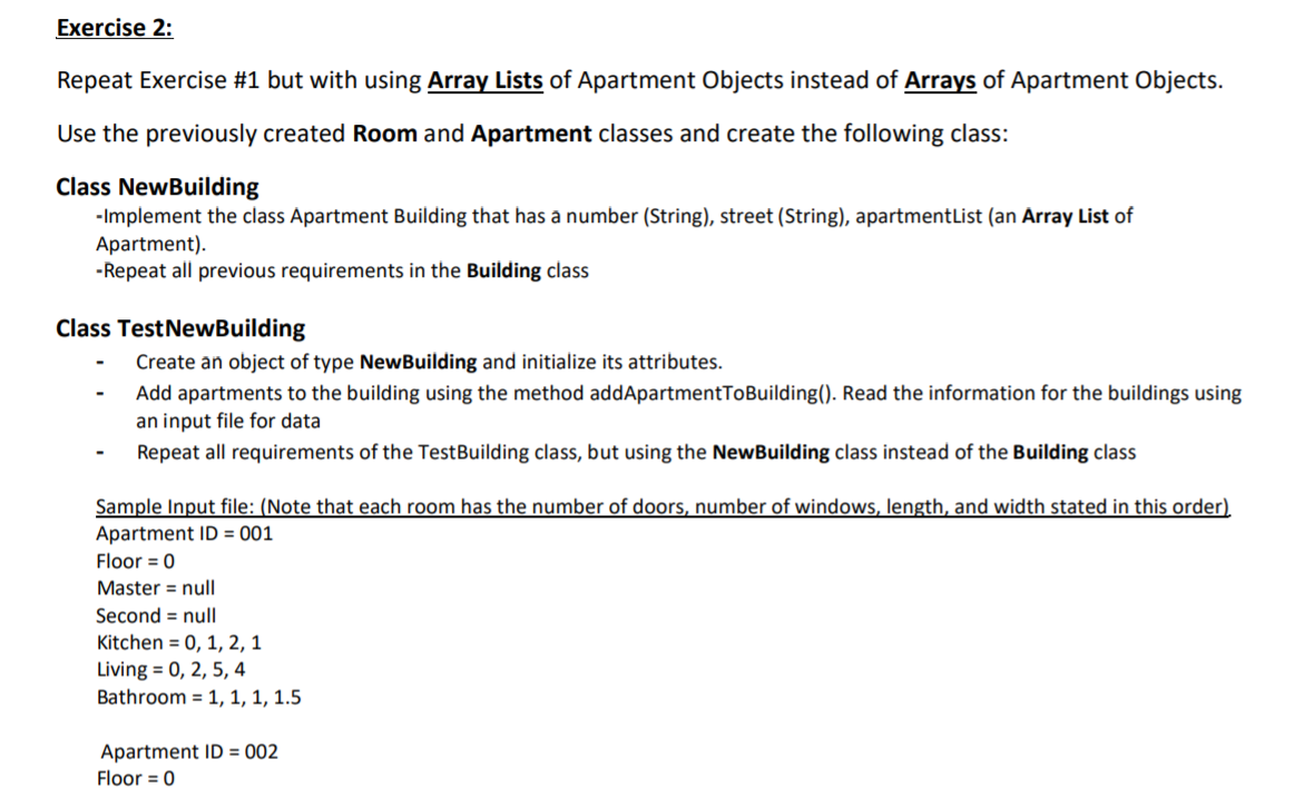 Sample Input file: (Note that each room has the | Chegg.com