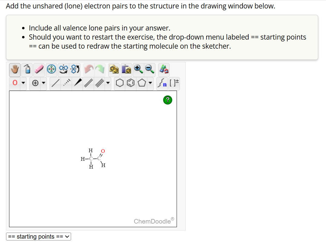Solved Add the unshared (lone) ﻿electron pairs to the | Chegg.com