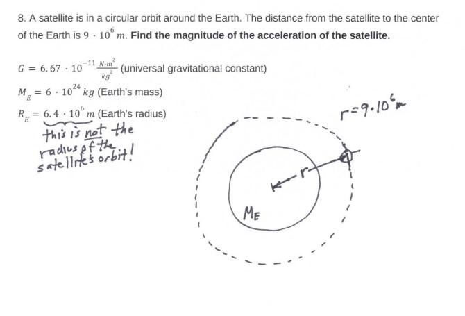 Solved 8. A satellite is in a circular orbit around the | Chegg.com