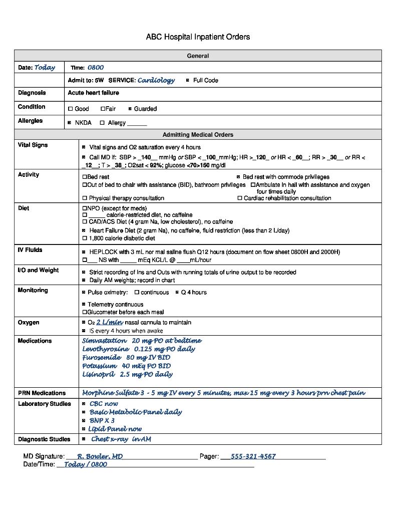 Solved CASE STUDY: 1. Based on the PE findings, what areas | Chegg.com