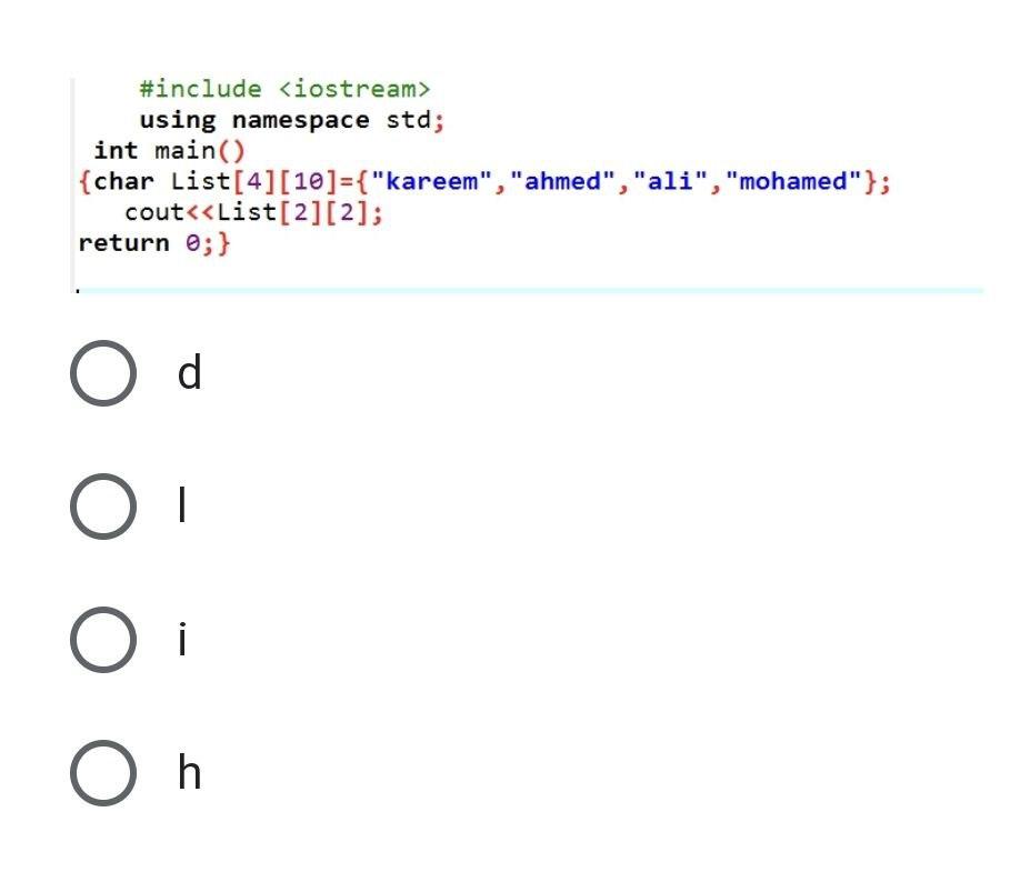 Solved #include using namespace std; int main() {char | Chegg.com