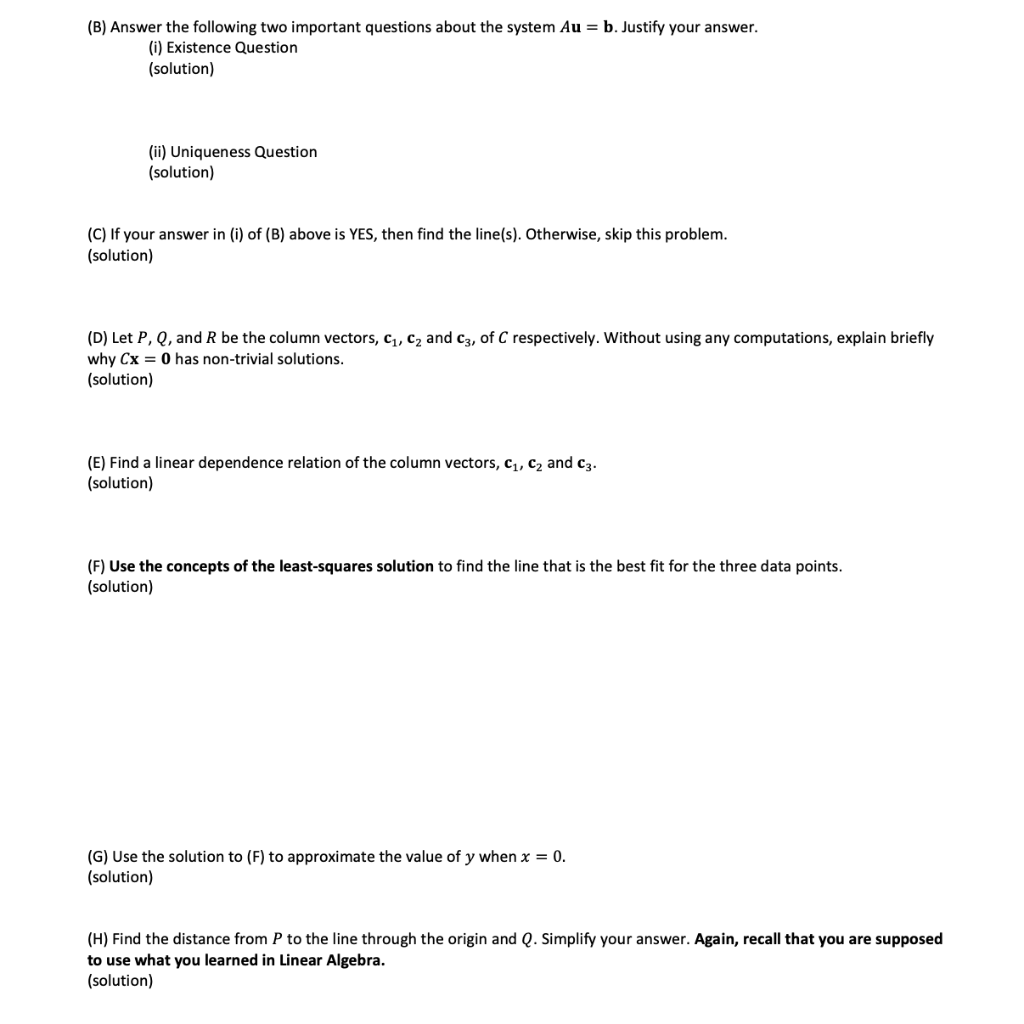 Solved 4. (5 points) There are three data points, P = | Chegg.com