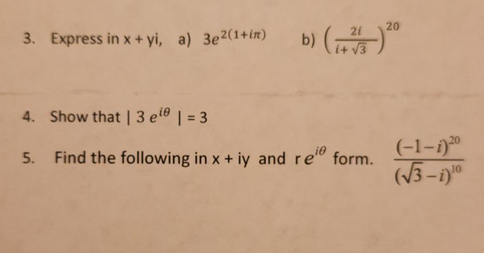 Complex Numbers Help | Chegg.com